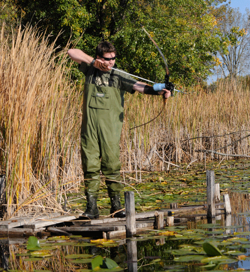 Setting up a Bow Fishing Arrow