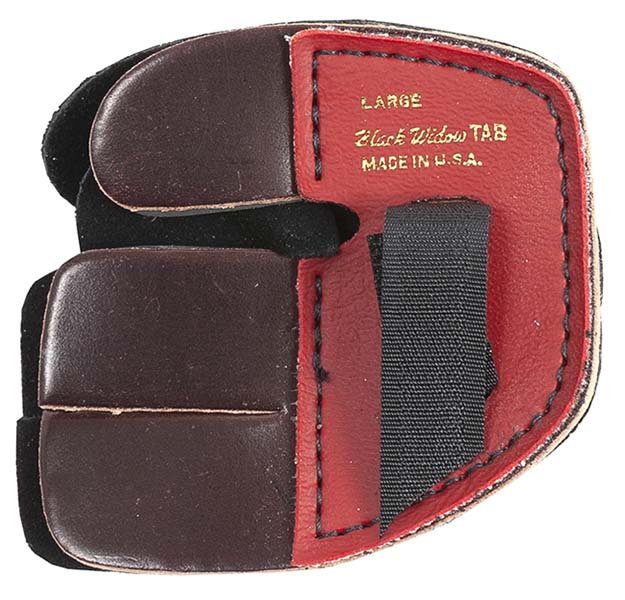 Black Widow Split Finger Cordovan Leather Tab
