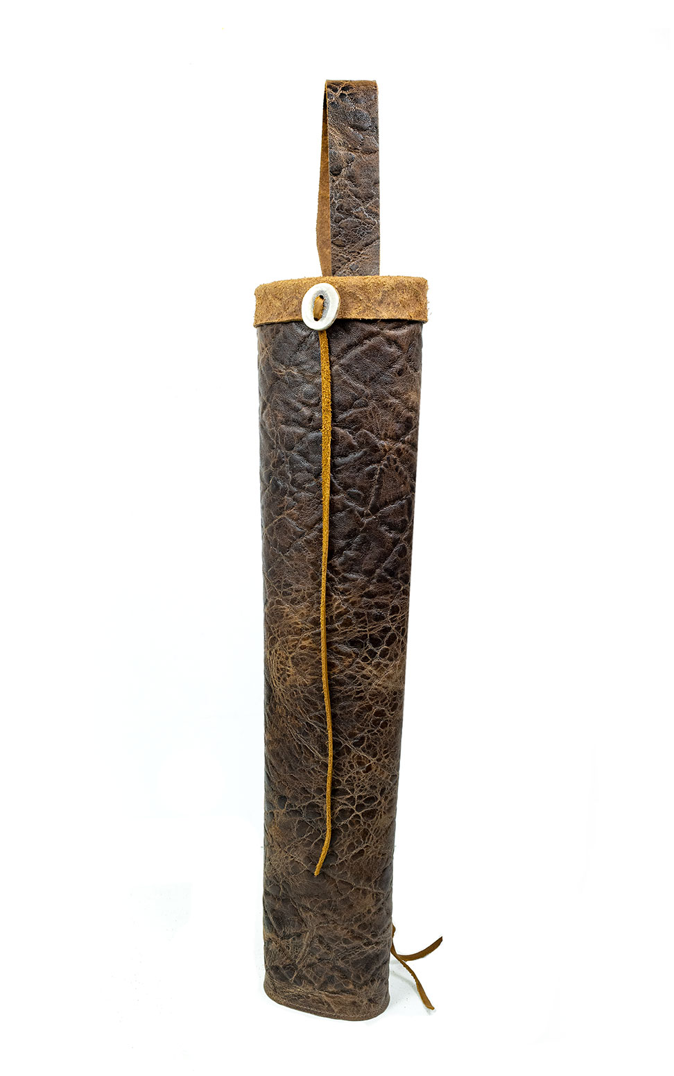 Rover Leather Back Quiver in Elephant Hide Pattern