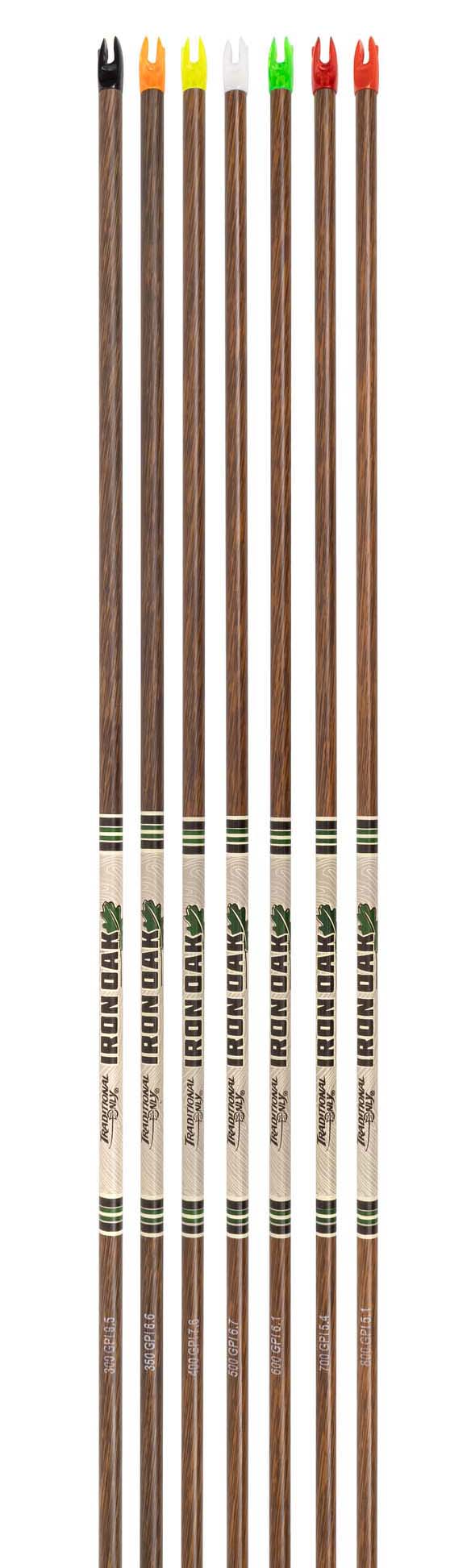 Traditional Only Iron Oak Arrow Shaft Test Kit